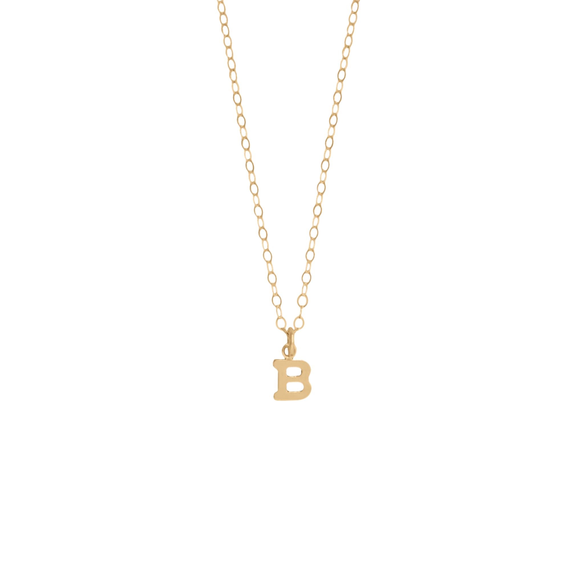Mini Gold Initial Necklace – Amanda Deer Jewelry