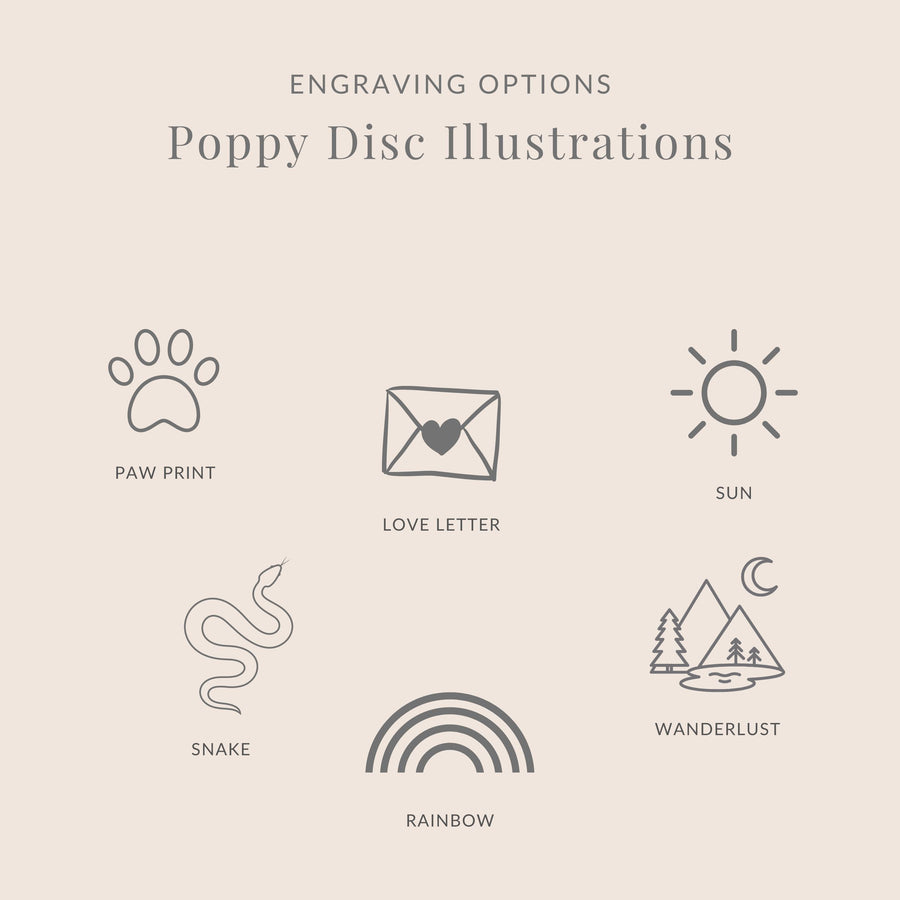 Poppy Disc Add-On – Amanda Deer Jewelry
